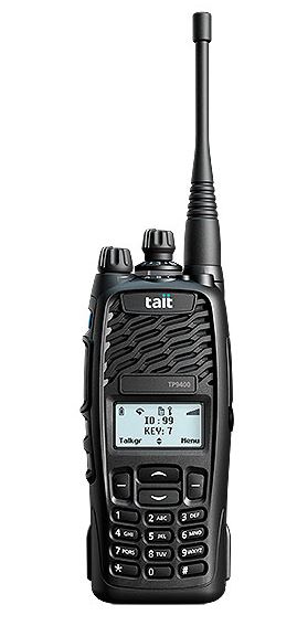 Tait TP9400 Portable P25 4/16 Key (specify) 1500CH VHF/UHF inc antenna ...